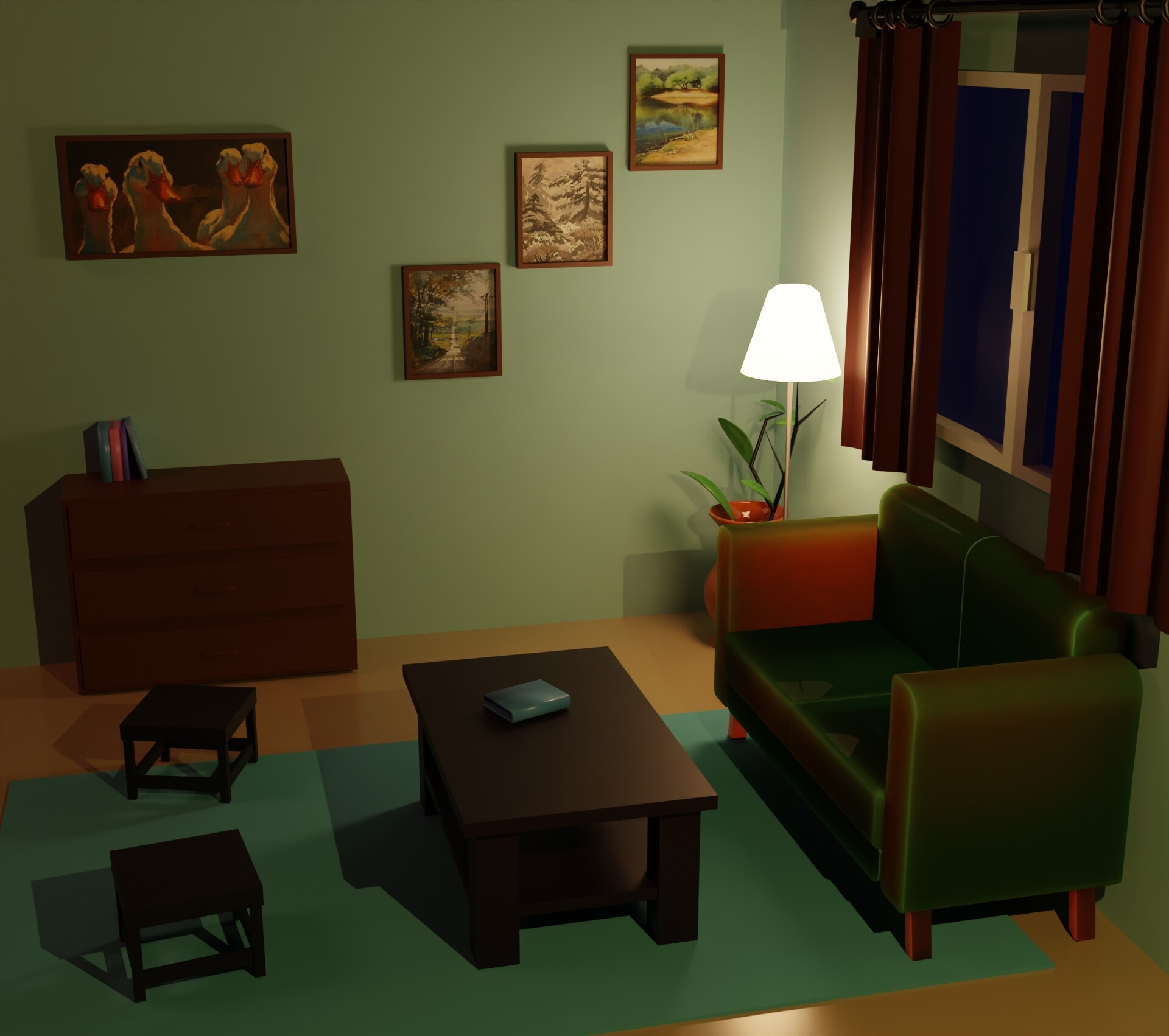 ArtStation - Cozy room