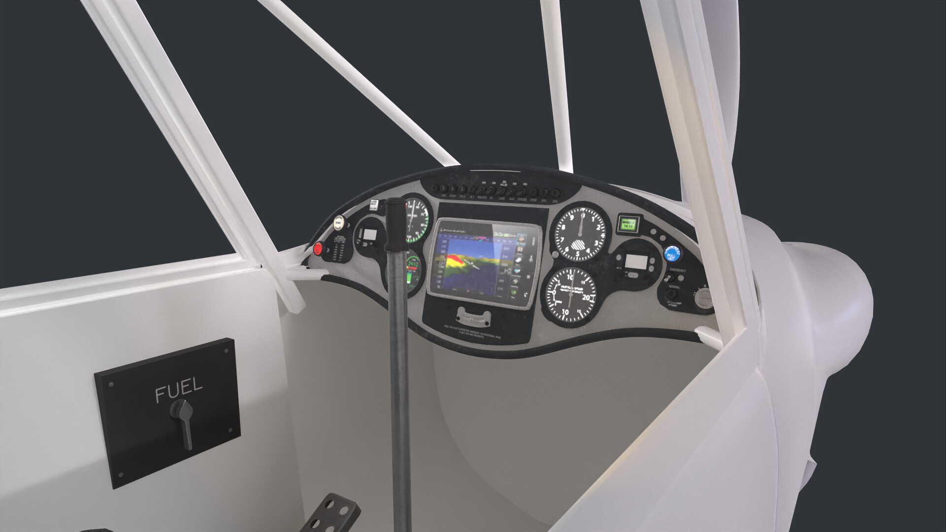 ArtStation - Carbon Cub Airplane Interior