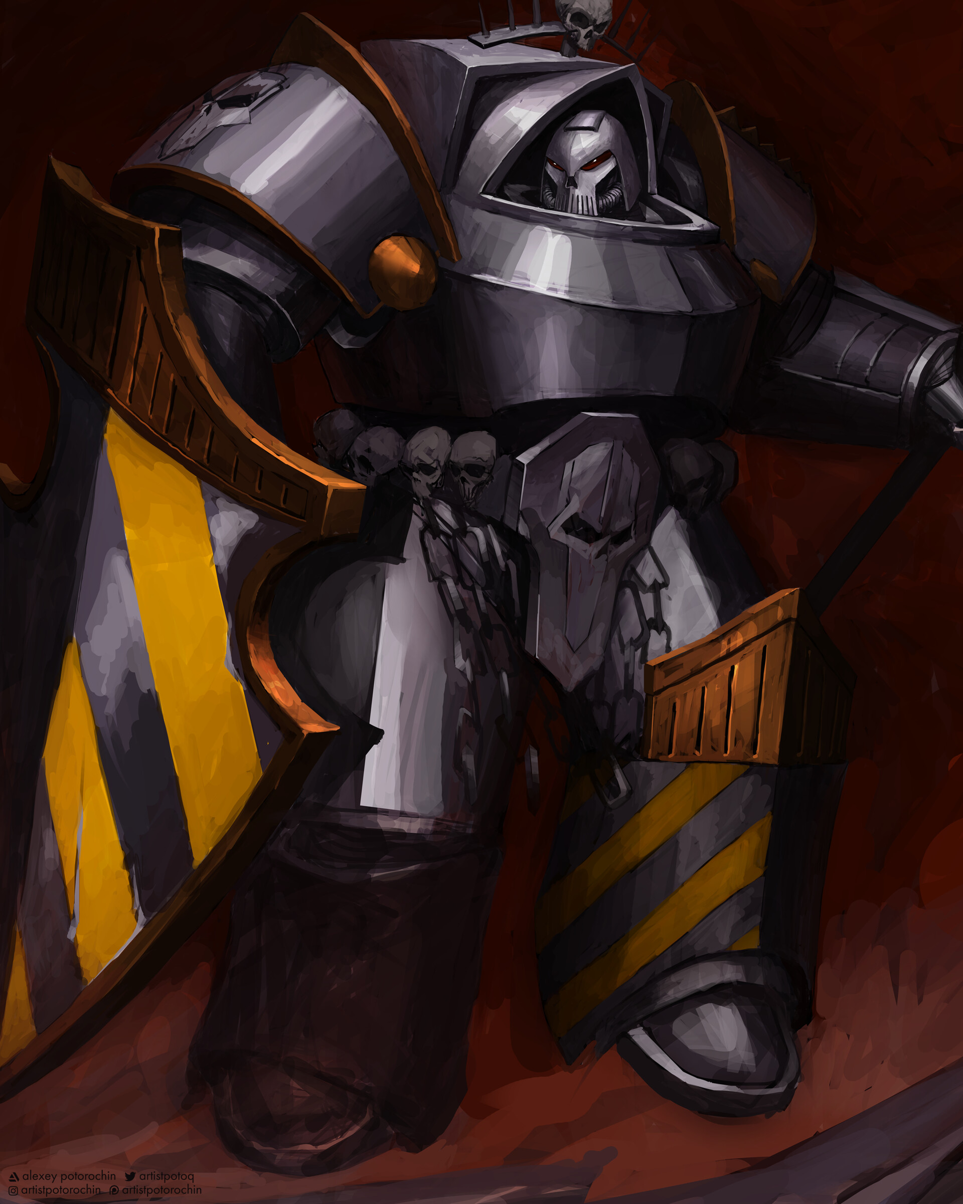 ArtStation - Andreas, First Captain and Warmonger Consul of the Iron ...