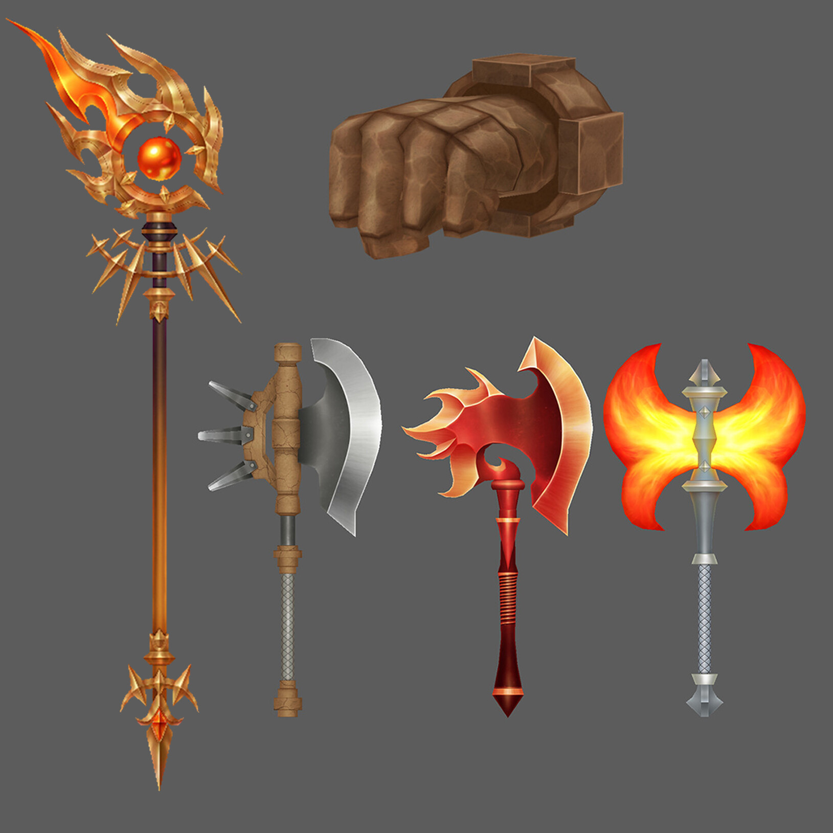 ArtStation - 3d Hand painting Weapons