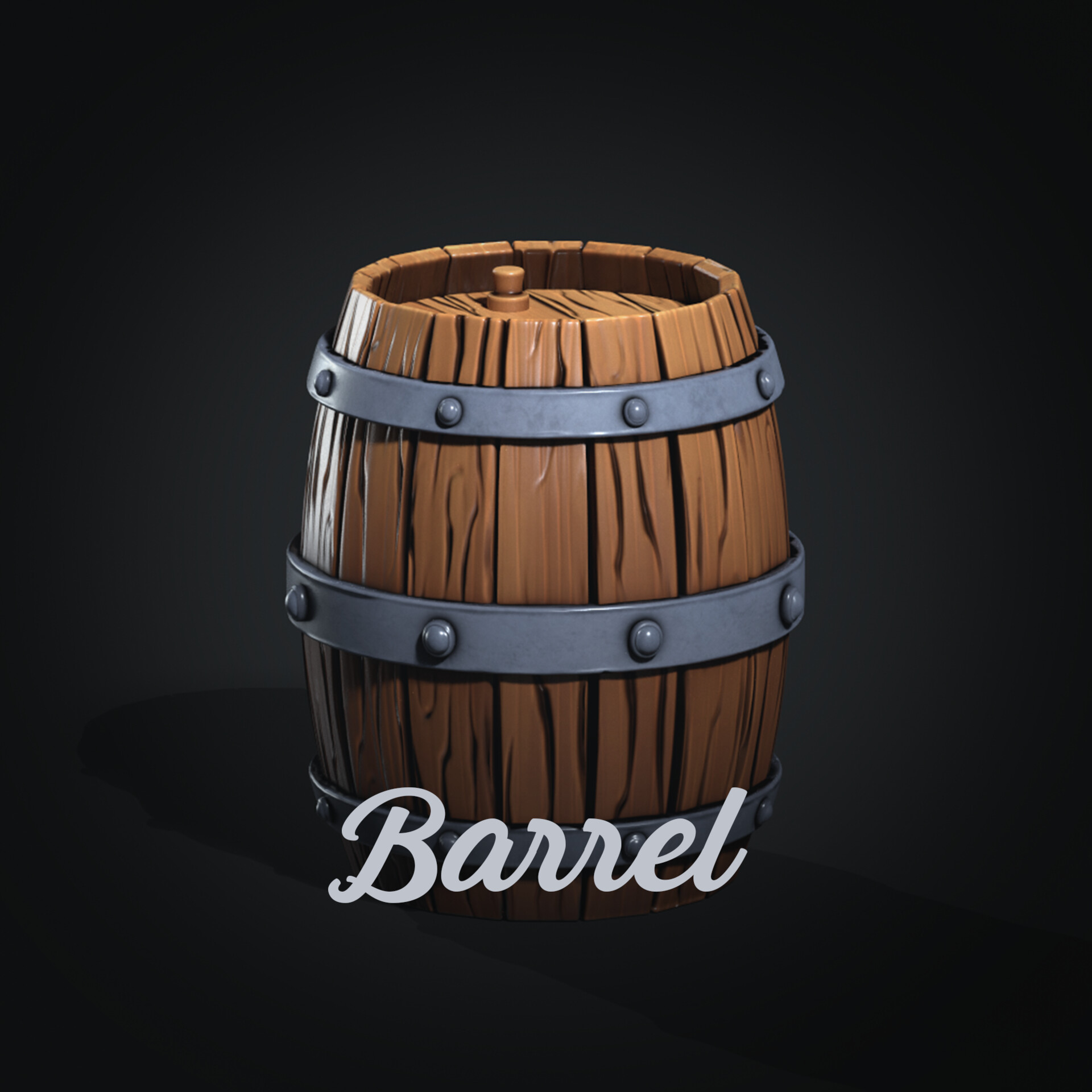 ArtStation - Stylized Barrel