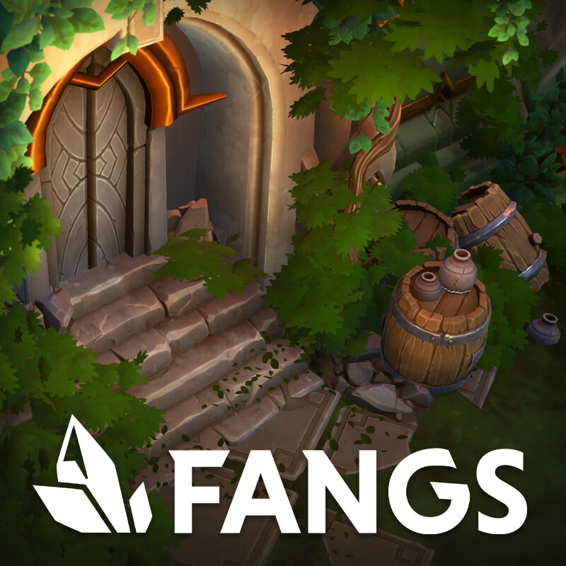 ArtStation - FANGS - Barrels and Stair Kit