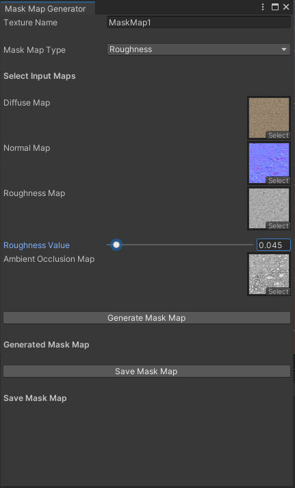 ArtStation - Unity Tool - MaskMap Generator