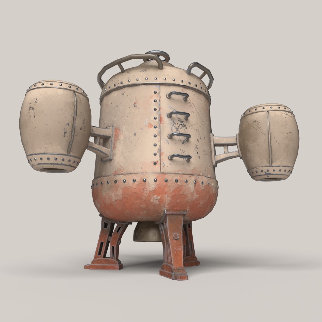 Boris Boiko - Stylized Rusty Flying Machine
