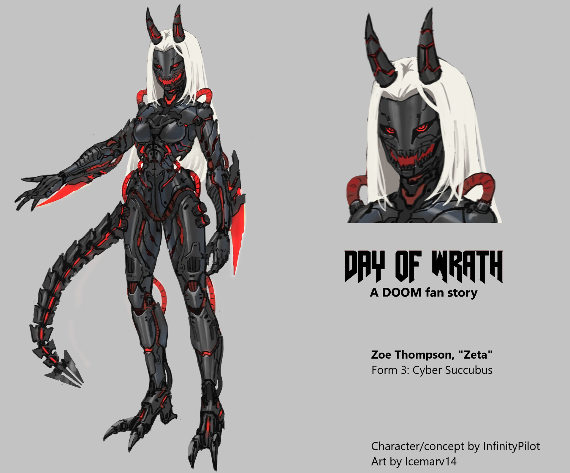 ArtStation - Zeta the Cyber Succubus; Form 3 - Assault demon