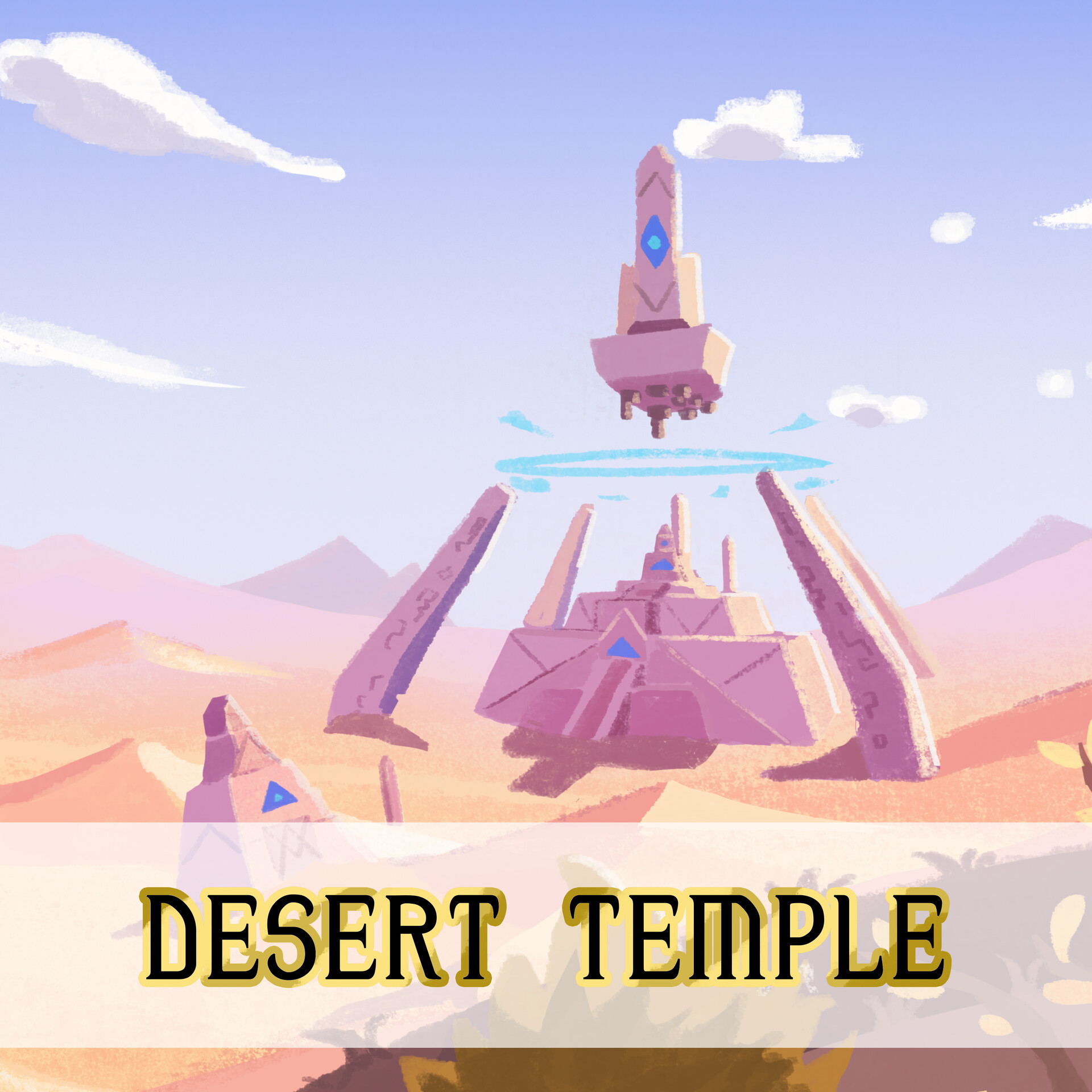 ArtStation - Desert Temple Illustration/Concept Art