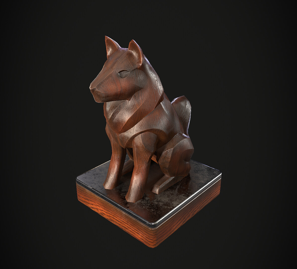 ArtStation - Wolf Figurine