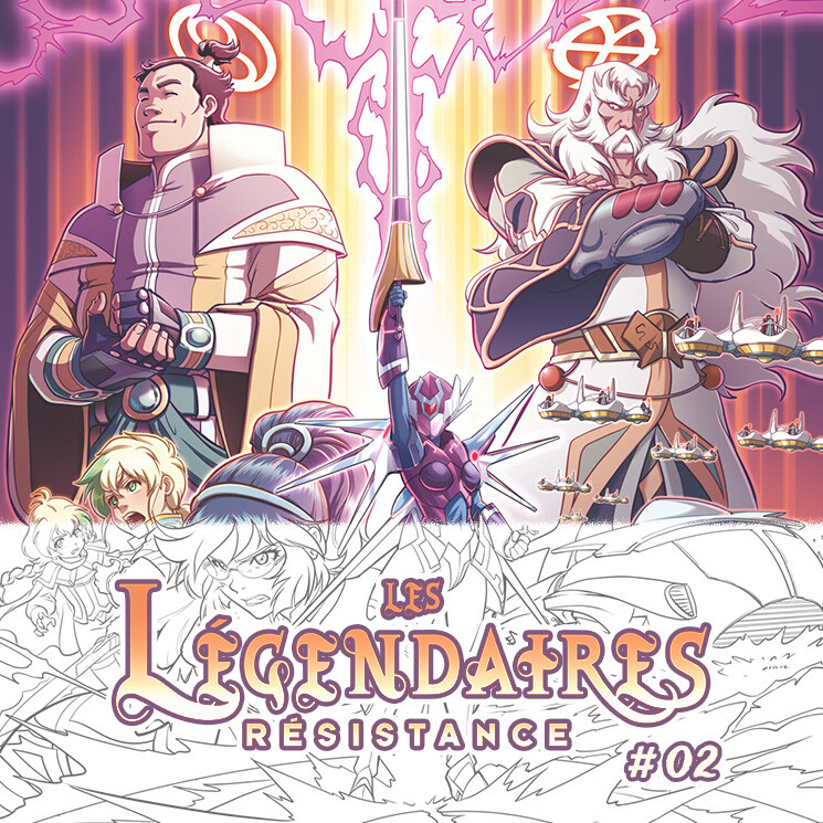 Pop - Les Légendaires Résistance #2 | Comic book colors