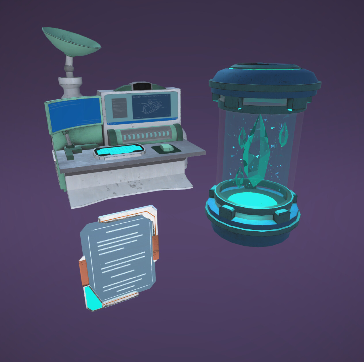 ArtStation - Interactable Props - Chronoclasm