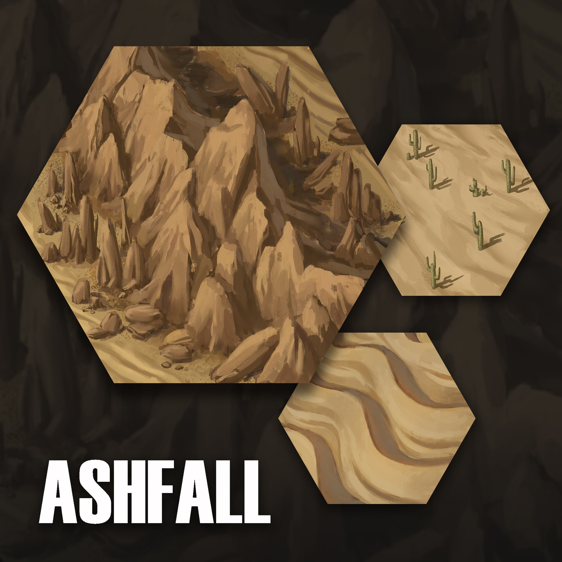 ArtStation - Desert Terrain Tiles - Ashfall