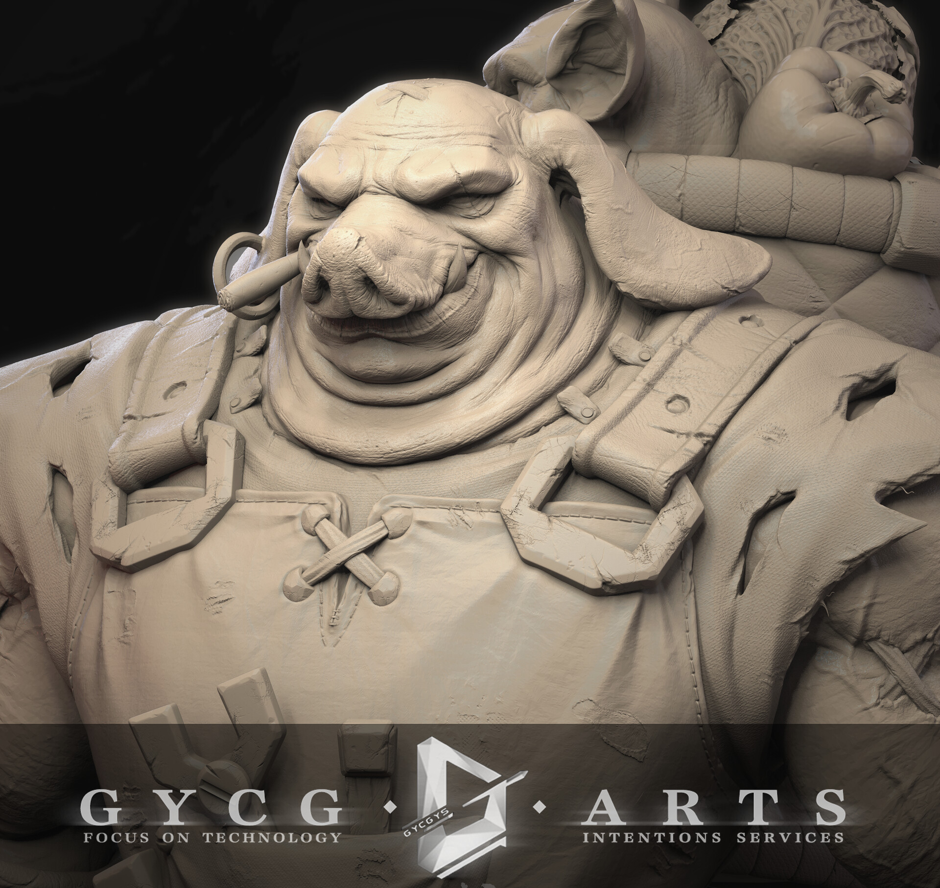 ArtStation - 猪屠夫/Pig butcher