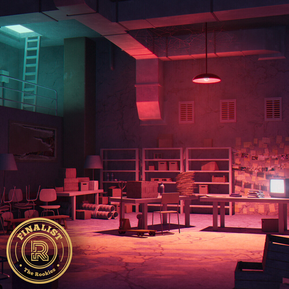 ArtStation - Dark room 3D Enviroment (Original Concept art by Sylvain ...