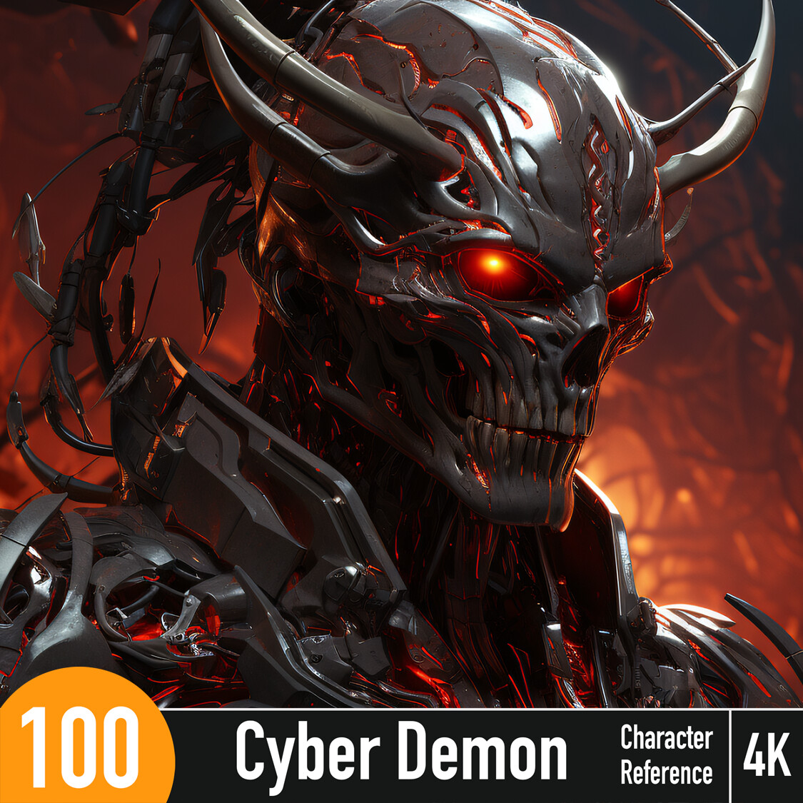 ArtStation - 100 Cyber Demon Character Concept (4k)