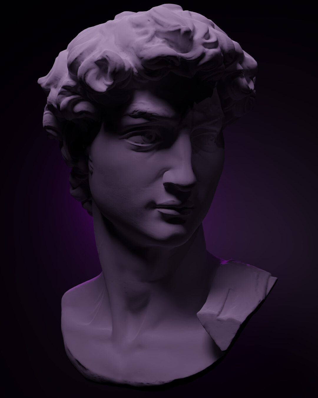 ArtStation - David in different Lighting setups