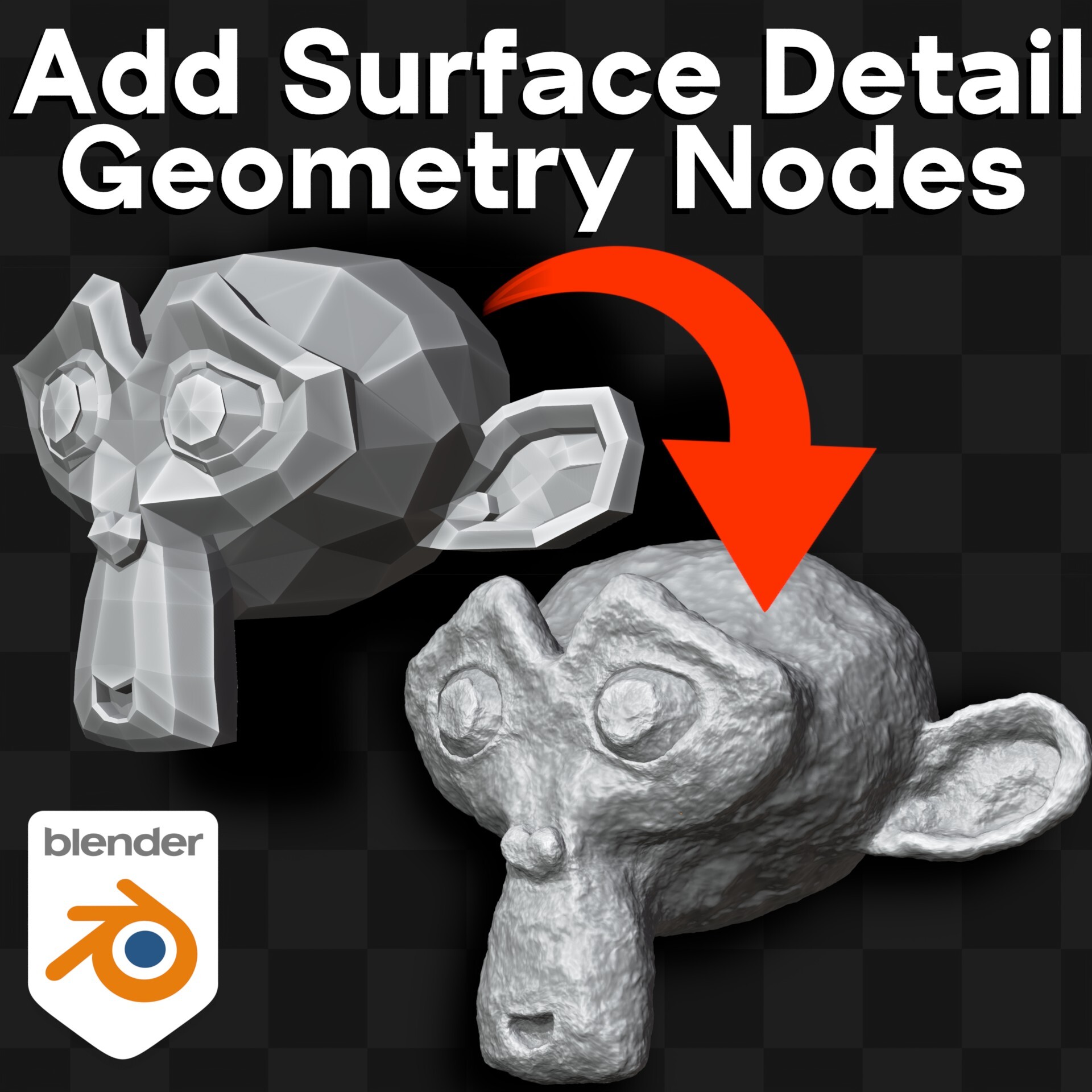 ArtStation - Add Surface Detail - Geometry Nodes Modifier Setup ...