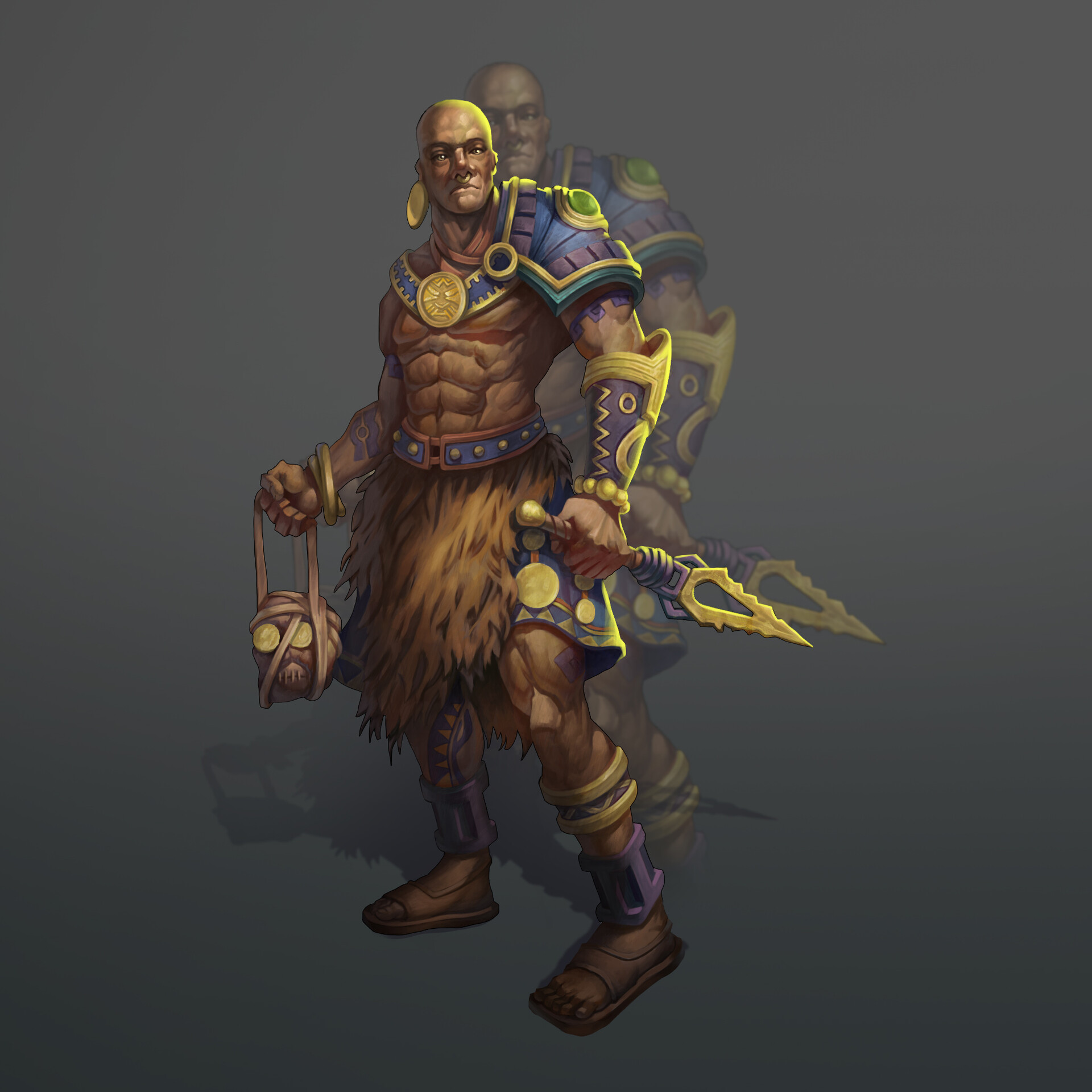 ArtStation - Aztec warrior