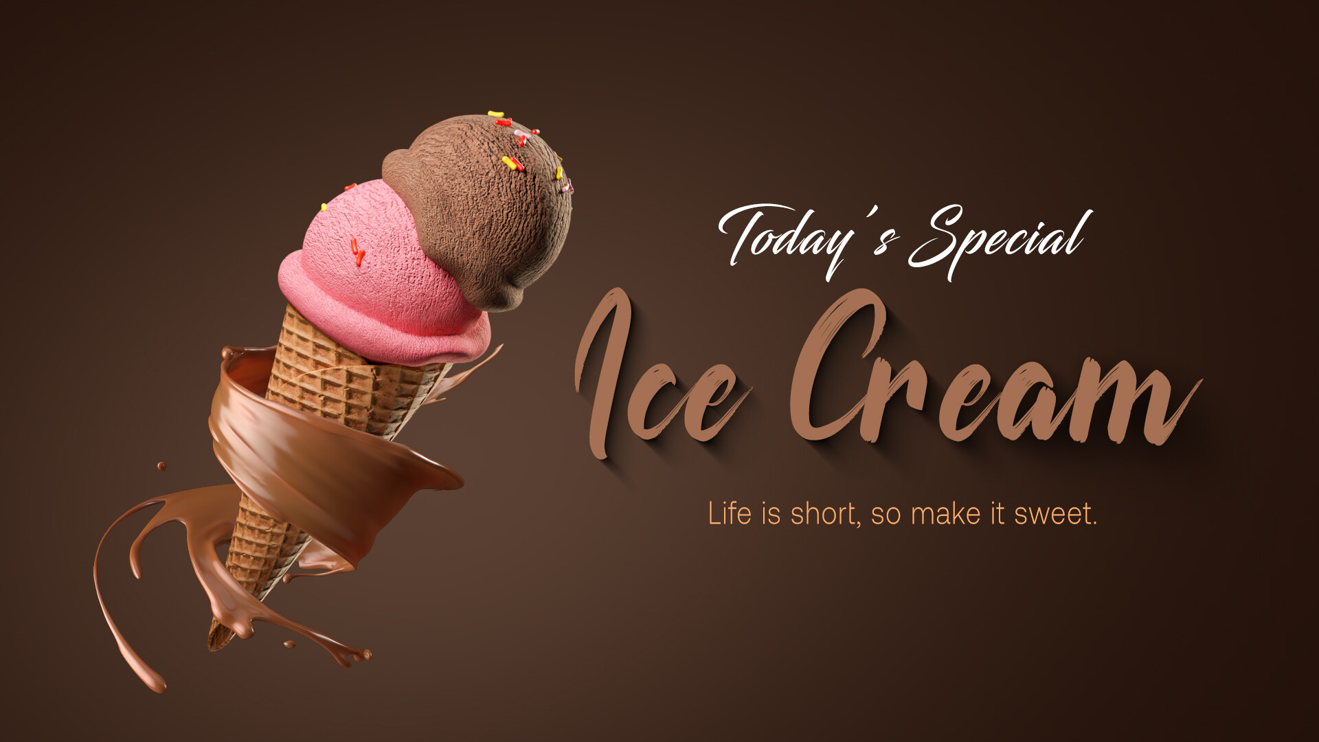 ArtStation - 3D Cone Ice-Cream TV Commercial