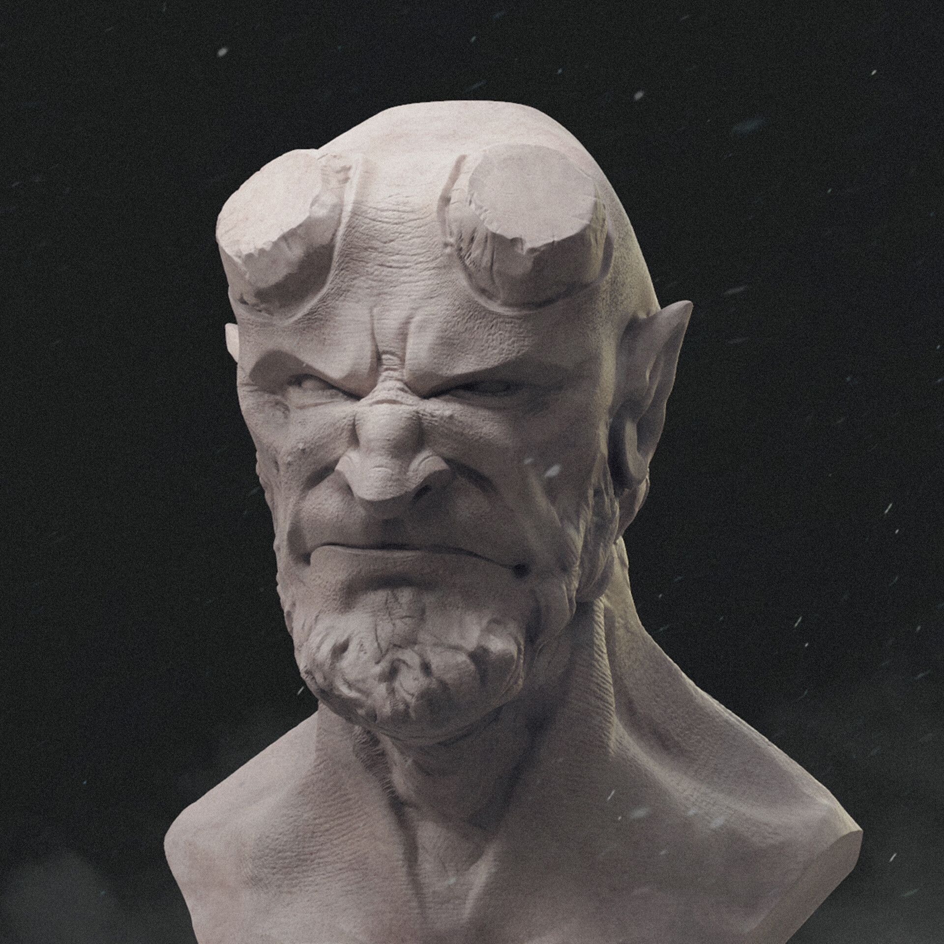 ArtStation - Hellboy bust 2