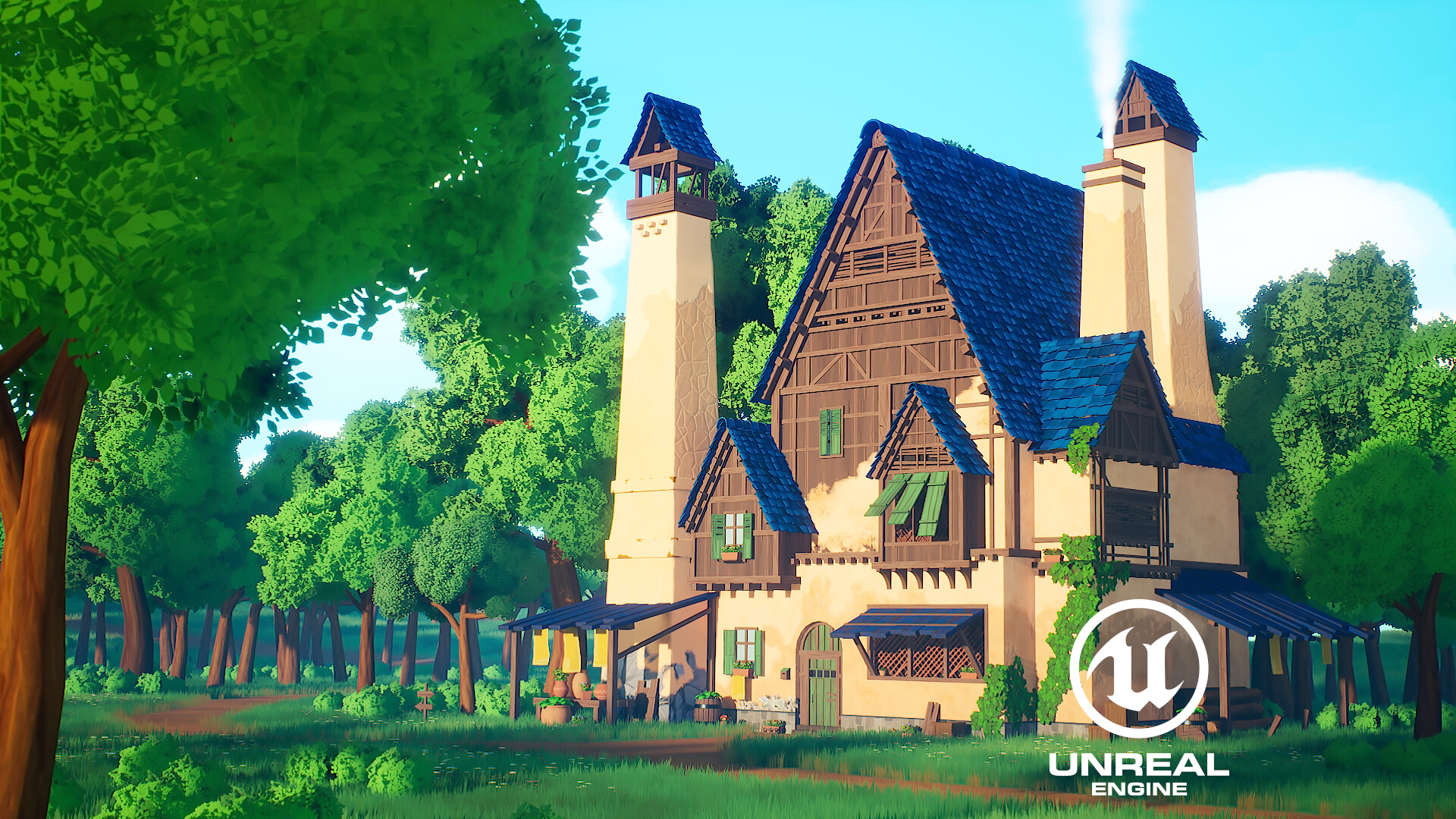 ArtStation - Medieval Stylized Cottage - Stylized Unreal Engine 5 ...