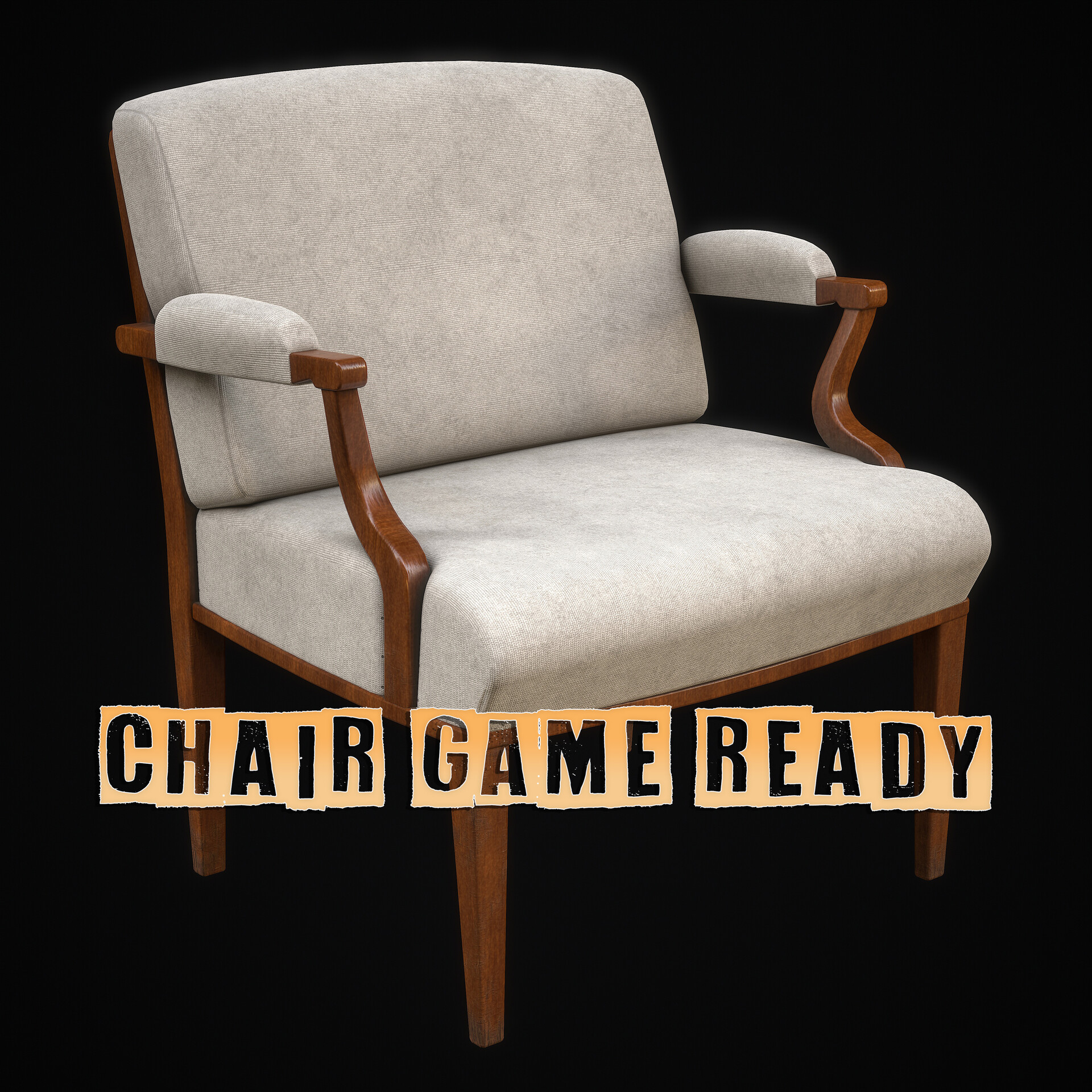 ArtStation - Chair Game Ready