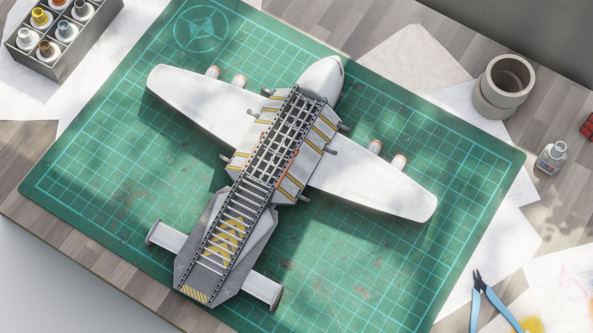 ArtStation - Flying Landing Platform