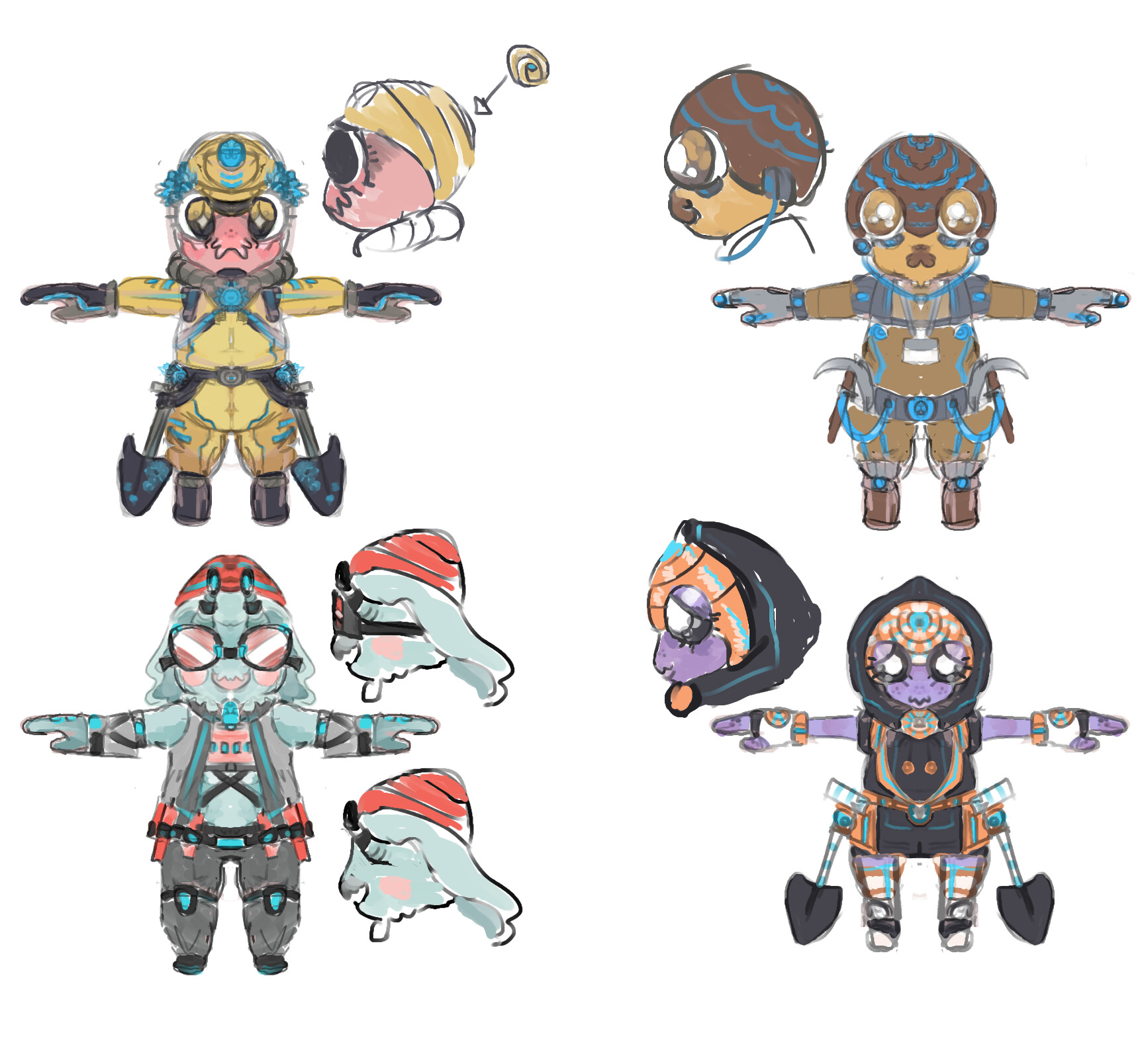 ArtStation - Avoiding Disaster - Character Concept Art