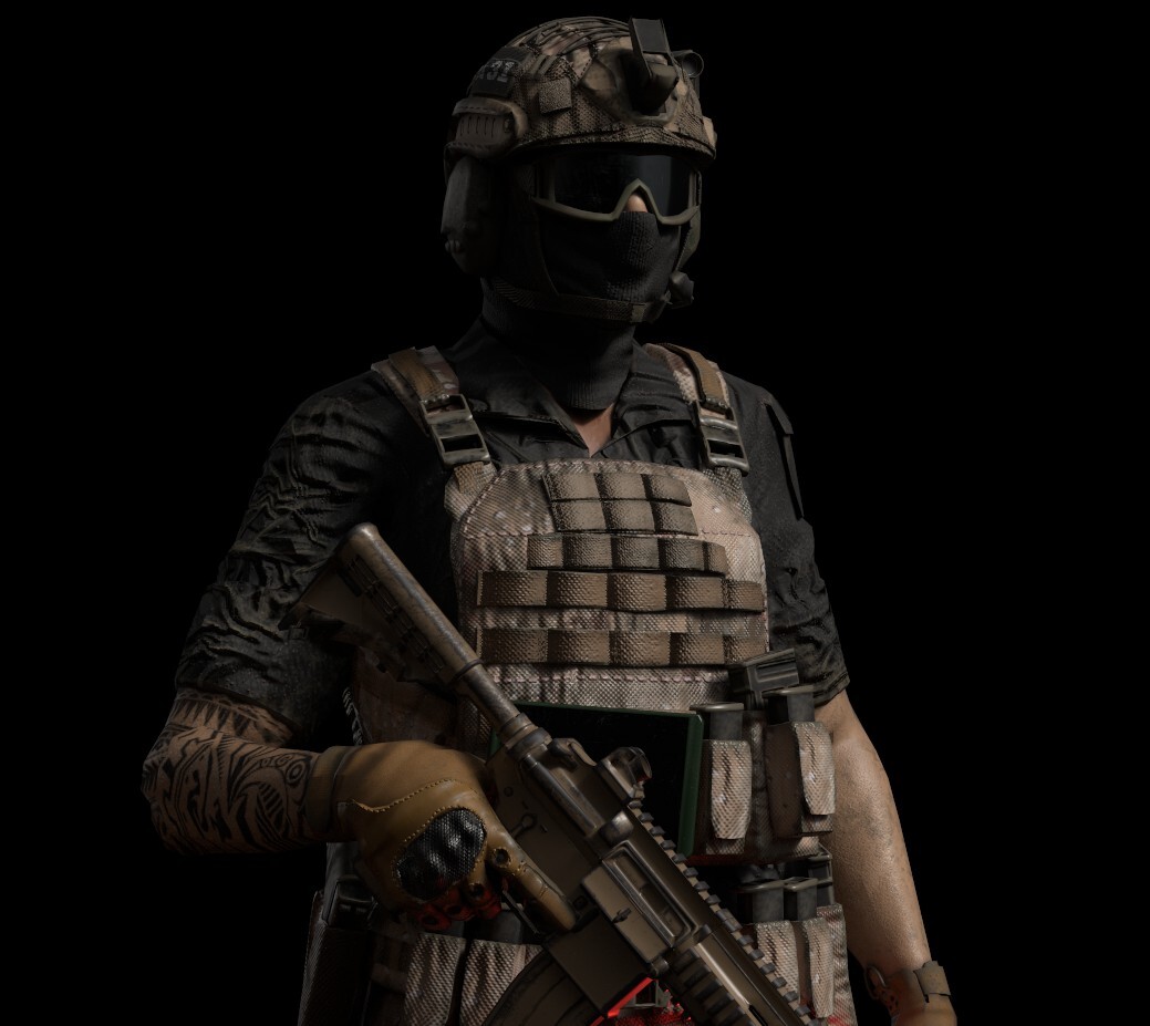 ArtStation - Private Military Contractor "Dusty"