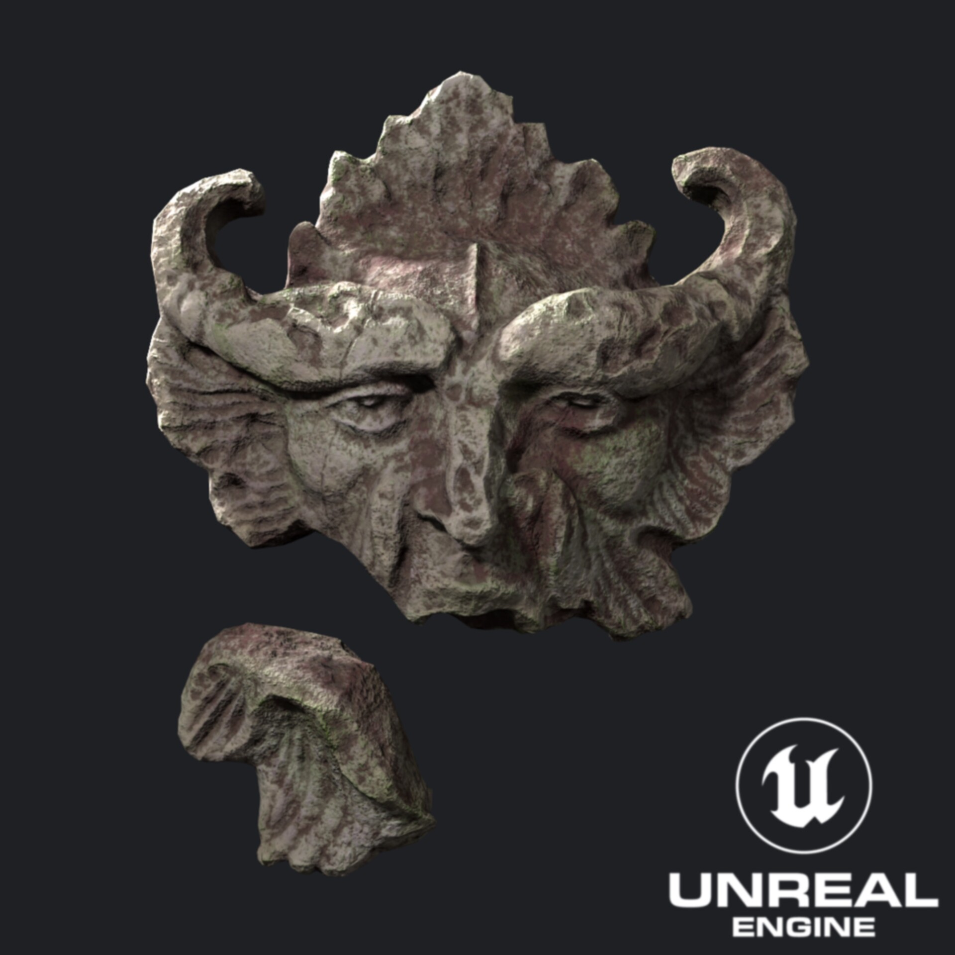 ArtStation - Grotesque Stone Mask