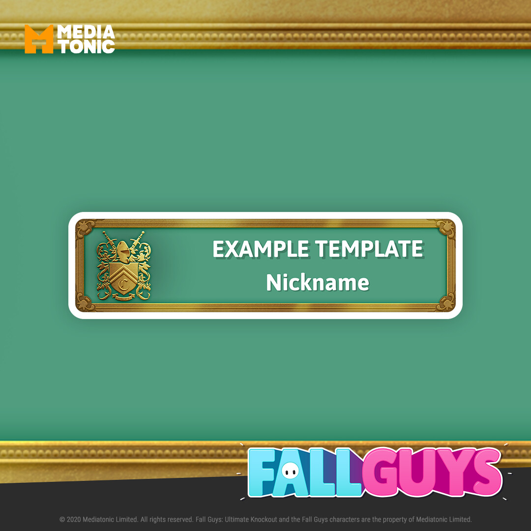 ArtStation - Fall Guys - Tomb Raider Nameplate