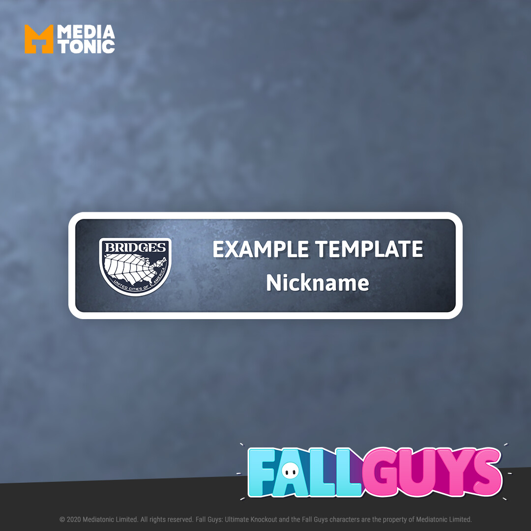 ArtStation - Fall Guys - Death Stranding Nameplate