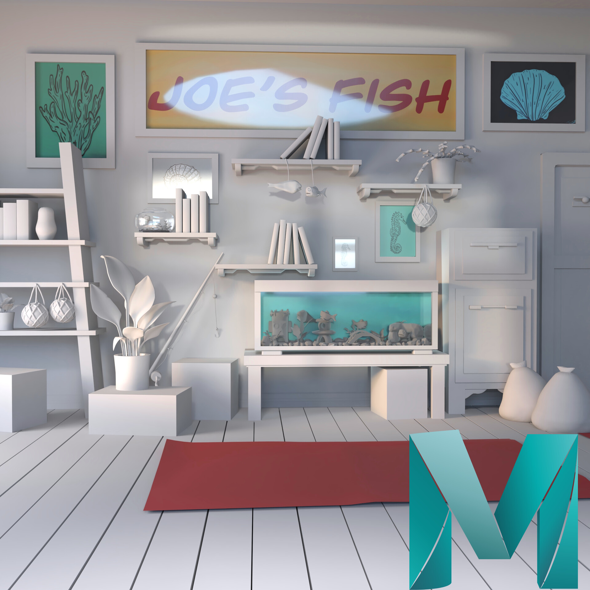 ArtStation - Joe's Fish Shop