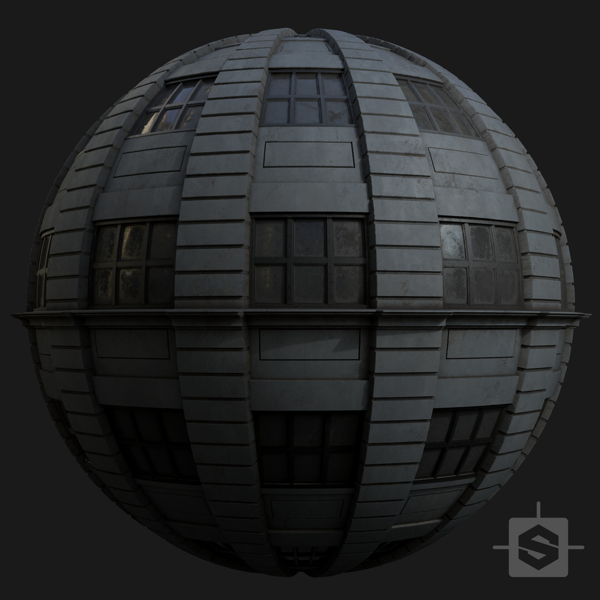 ArtStation - Building Facade Material Study