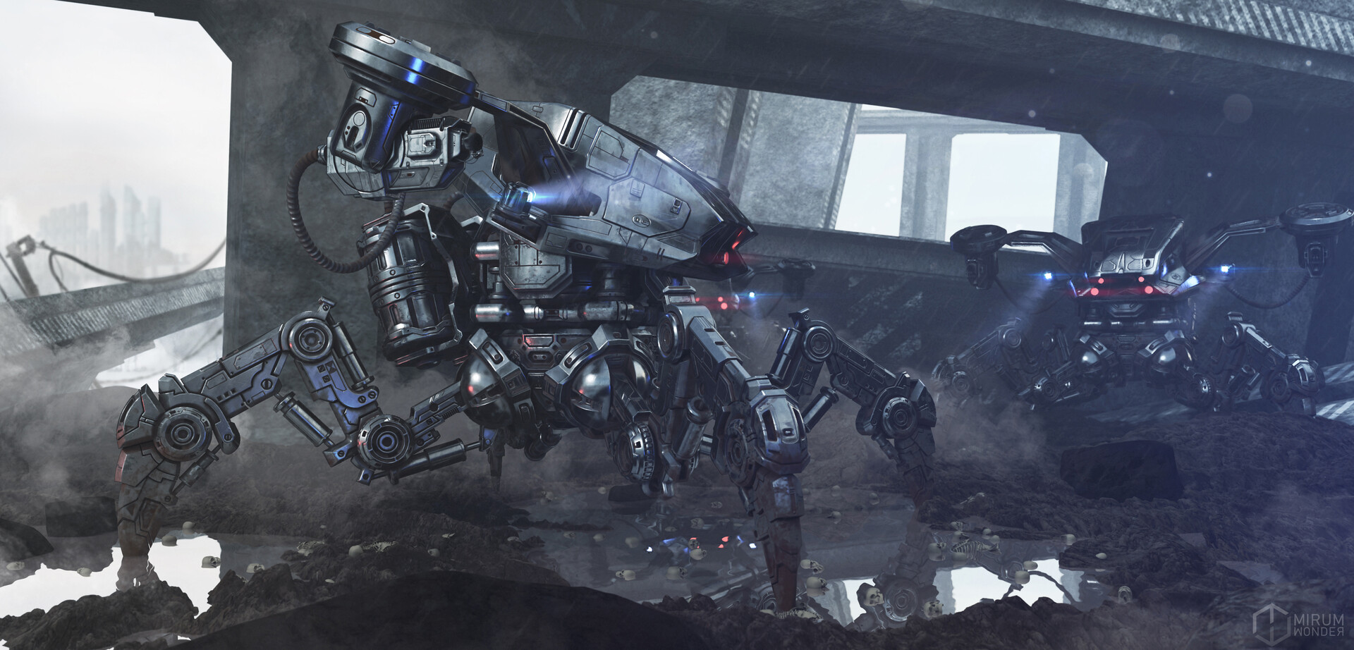 ArtStation - HK-INQUISITOR (TERMINATOR FAN-MADE CONCEPT, DAY SCENE PIC 2)