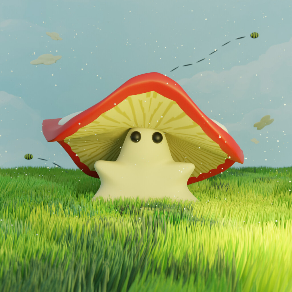 ArtStation - Animated Mushroom Creature - 3D Model