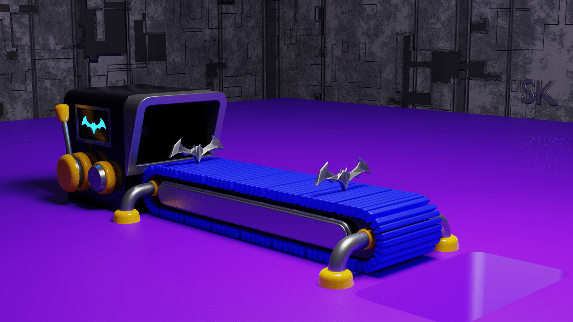 ArtStation - Behold... The Bat Belt! | 3D Art