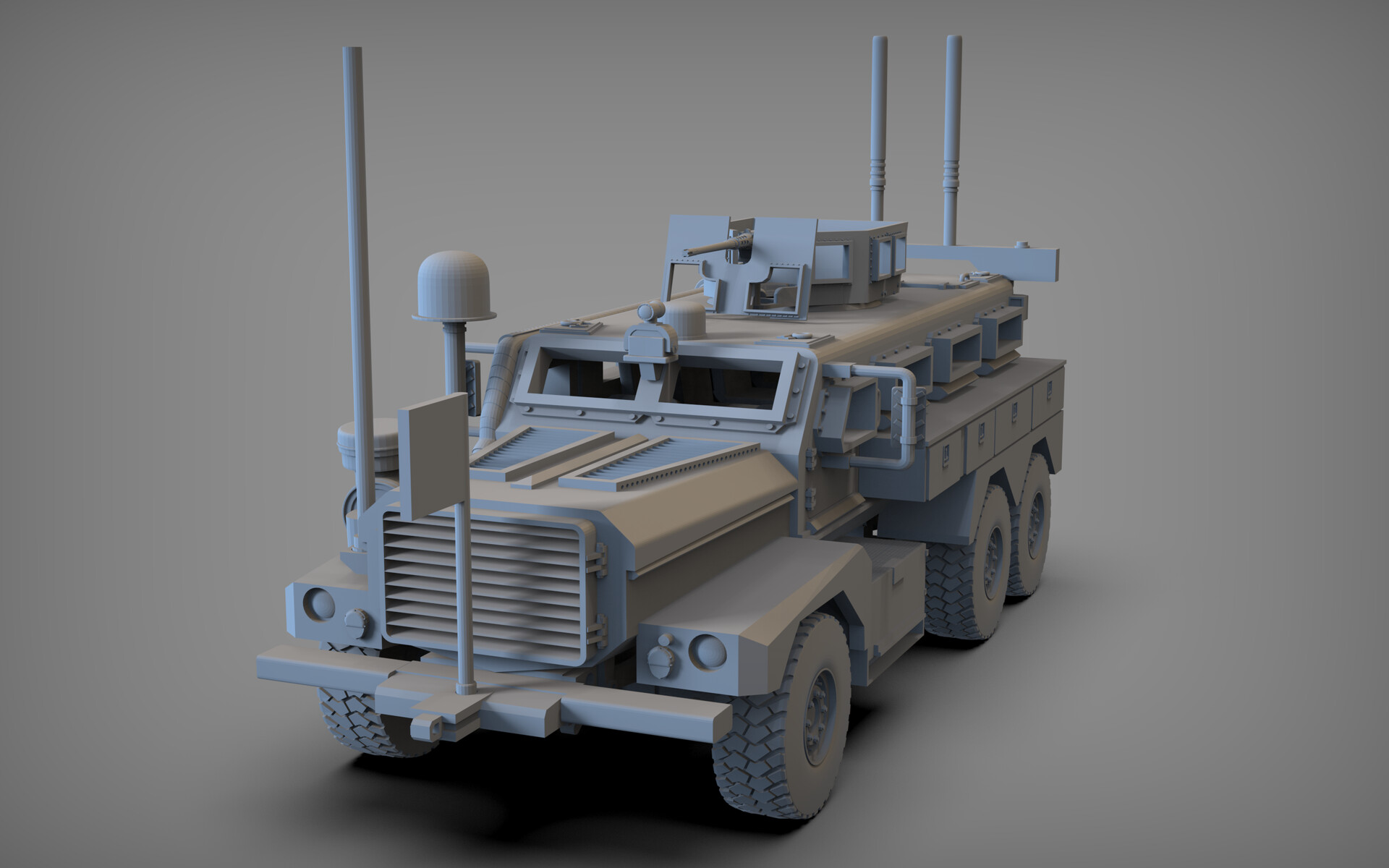 ArtStation - Cougar 6x6 MRAP Vehicle