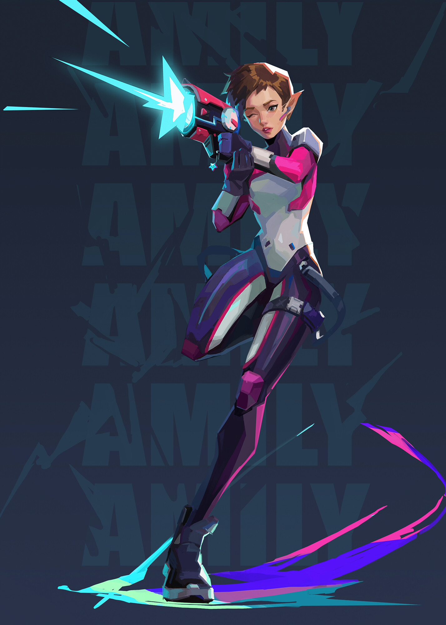 ArtStation - Valorant fan art OC Amily