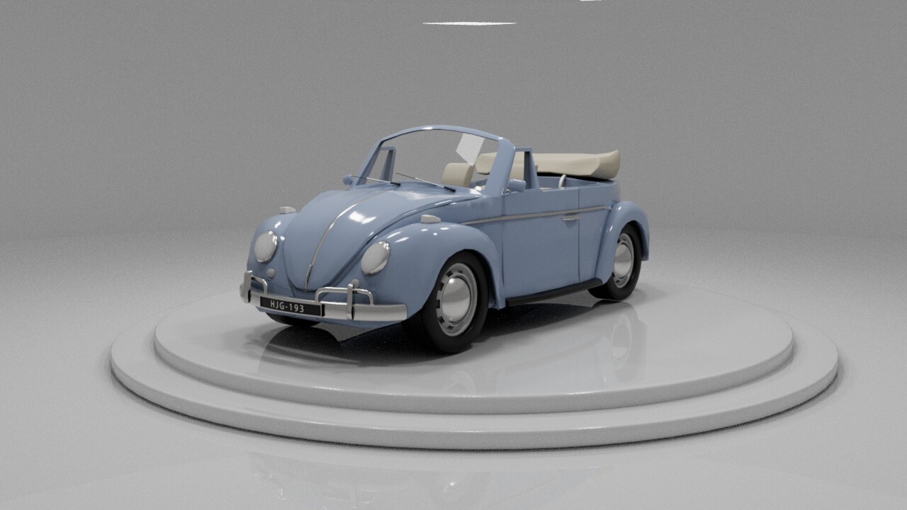 ArtStation - 1st Generation Volkswagen Beetle - Hard Surface Model - Hope English