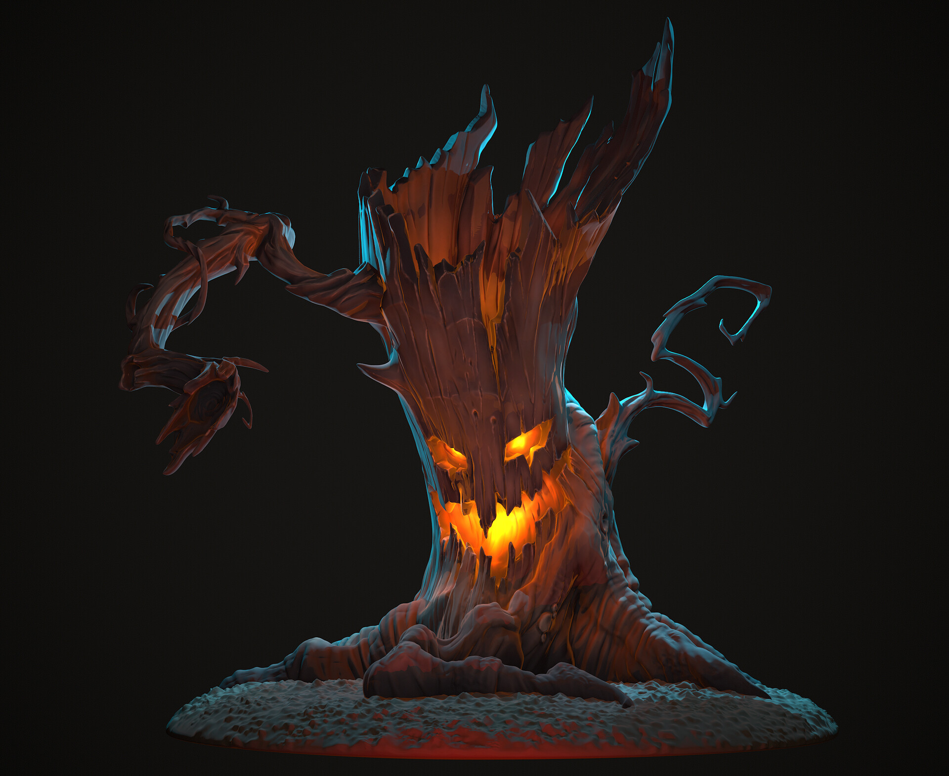 ArtStation - Evil Tree sculpt