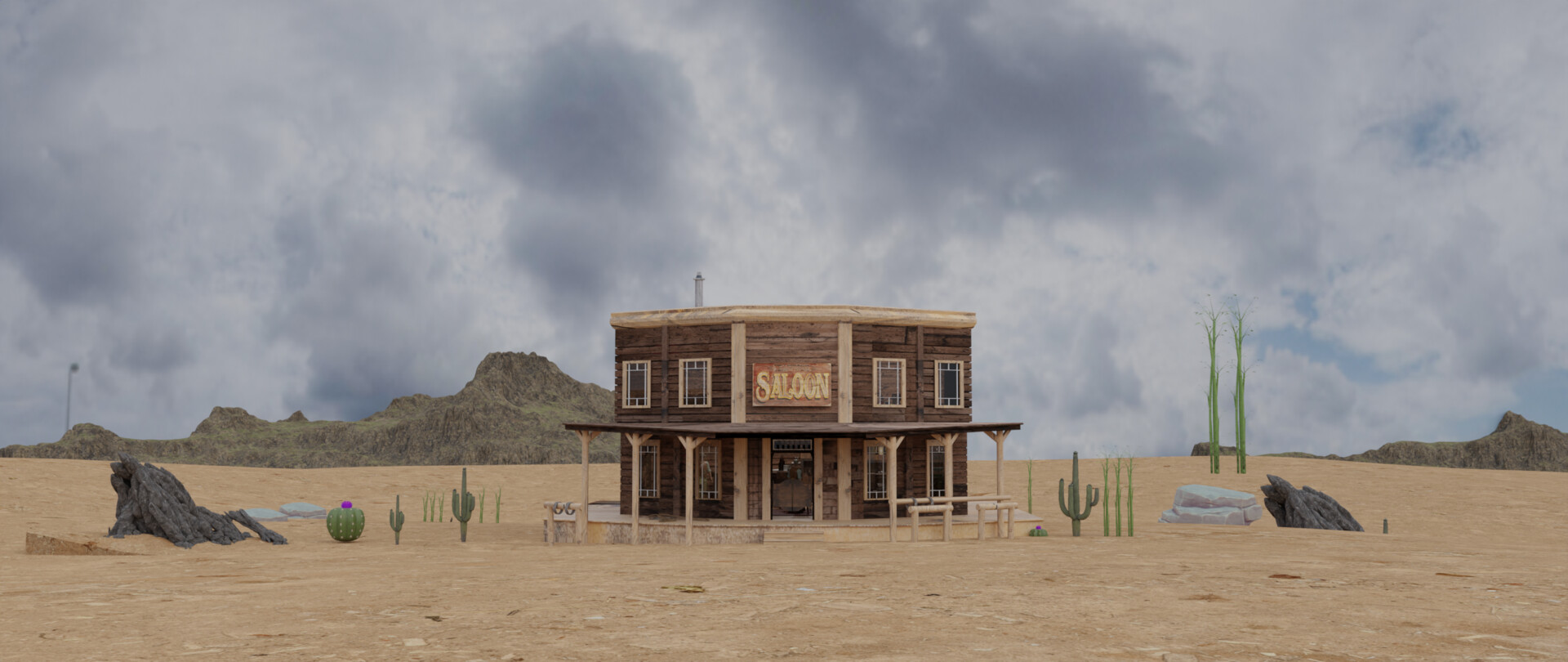 ArtStation - Western Saloon