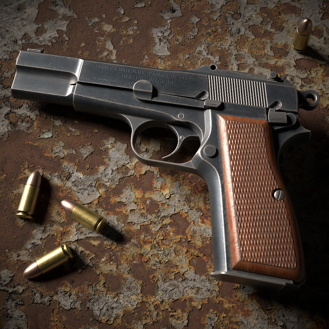 ArtStation - Browning Hi-Power P-35