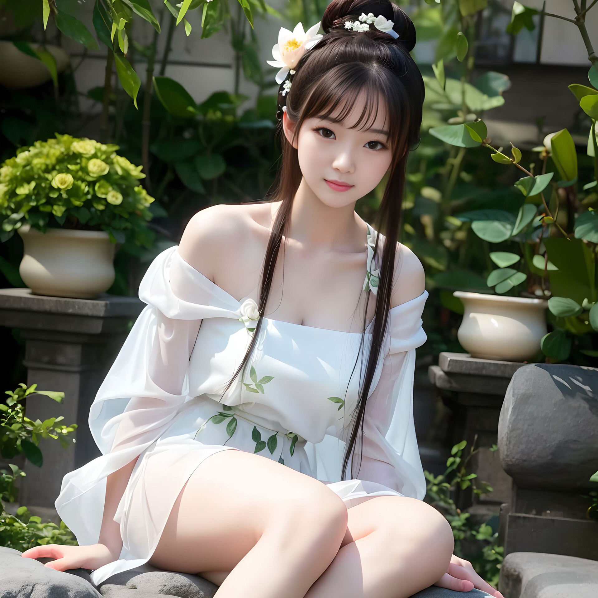 ArtStation - innocent and pure ancient girl