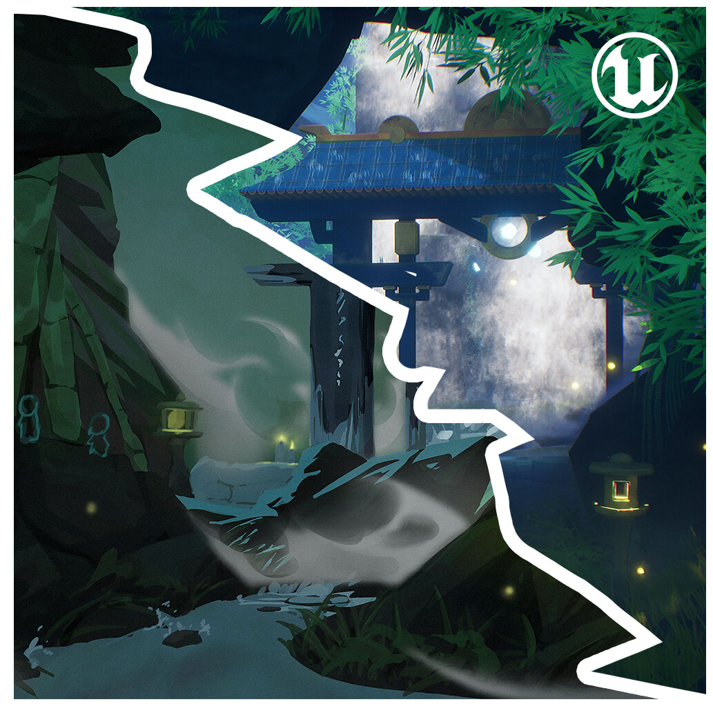 ArtStation - UE5-Stylized scene