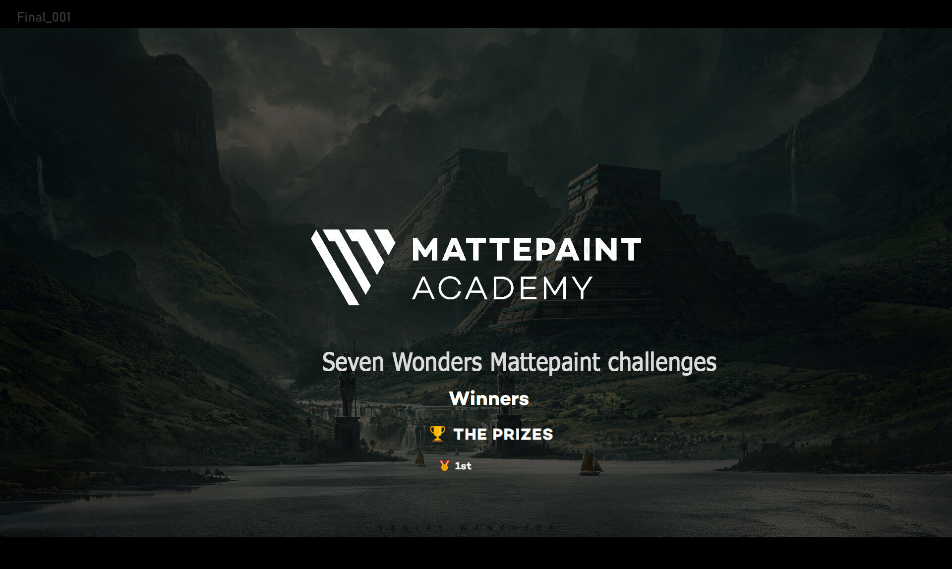 ArtStation - Pyramid valley Mattepaint challenge