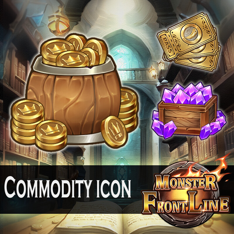 ArtStation - Monster FrontLine _ Commodity Icon