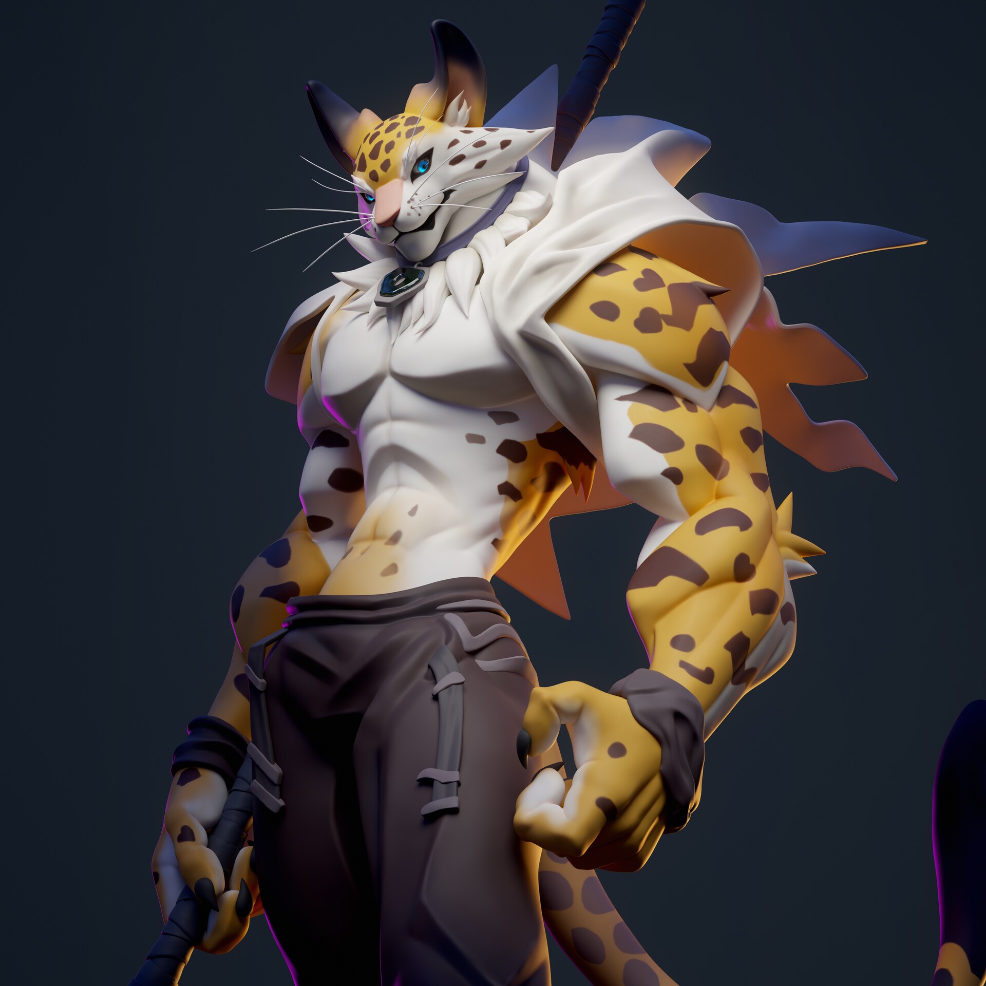ArtStation - Furry_leopard_warrior 毛絨絨的豹戰士-與大佬們一起團練第七期