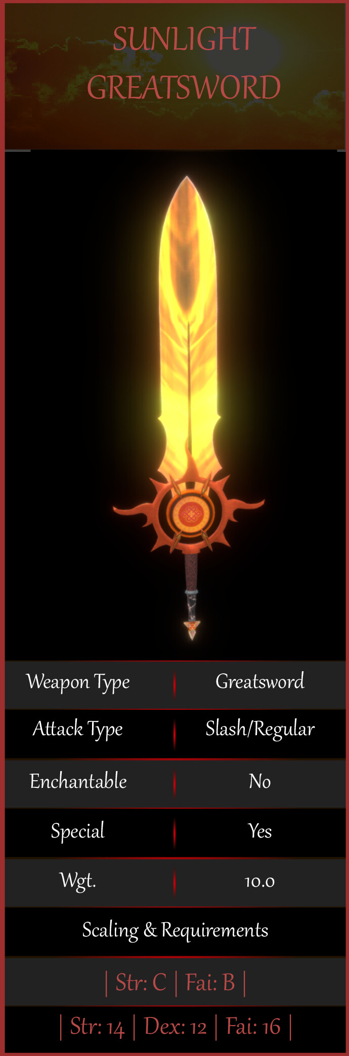 ArtStation - Sunlight Greatsword