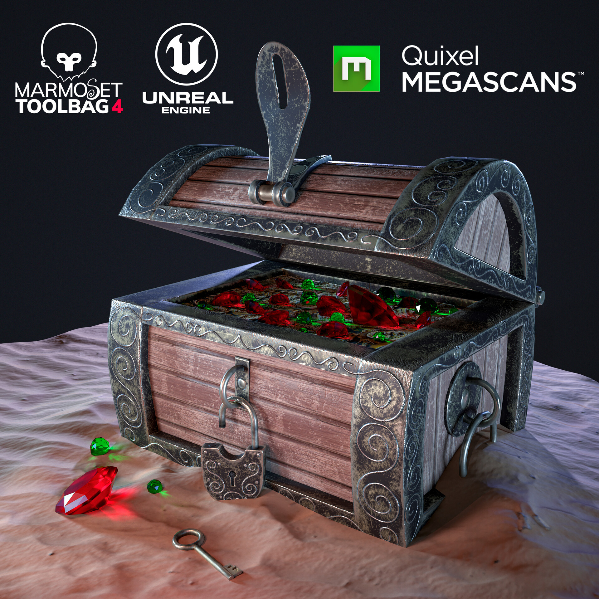 ArtStation - Magic Treasure Chest | UE5 Scene | Real time
