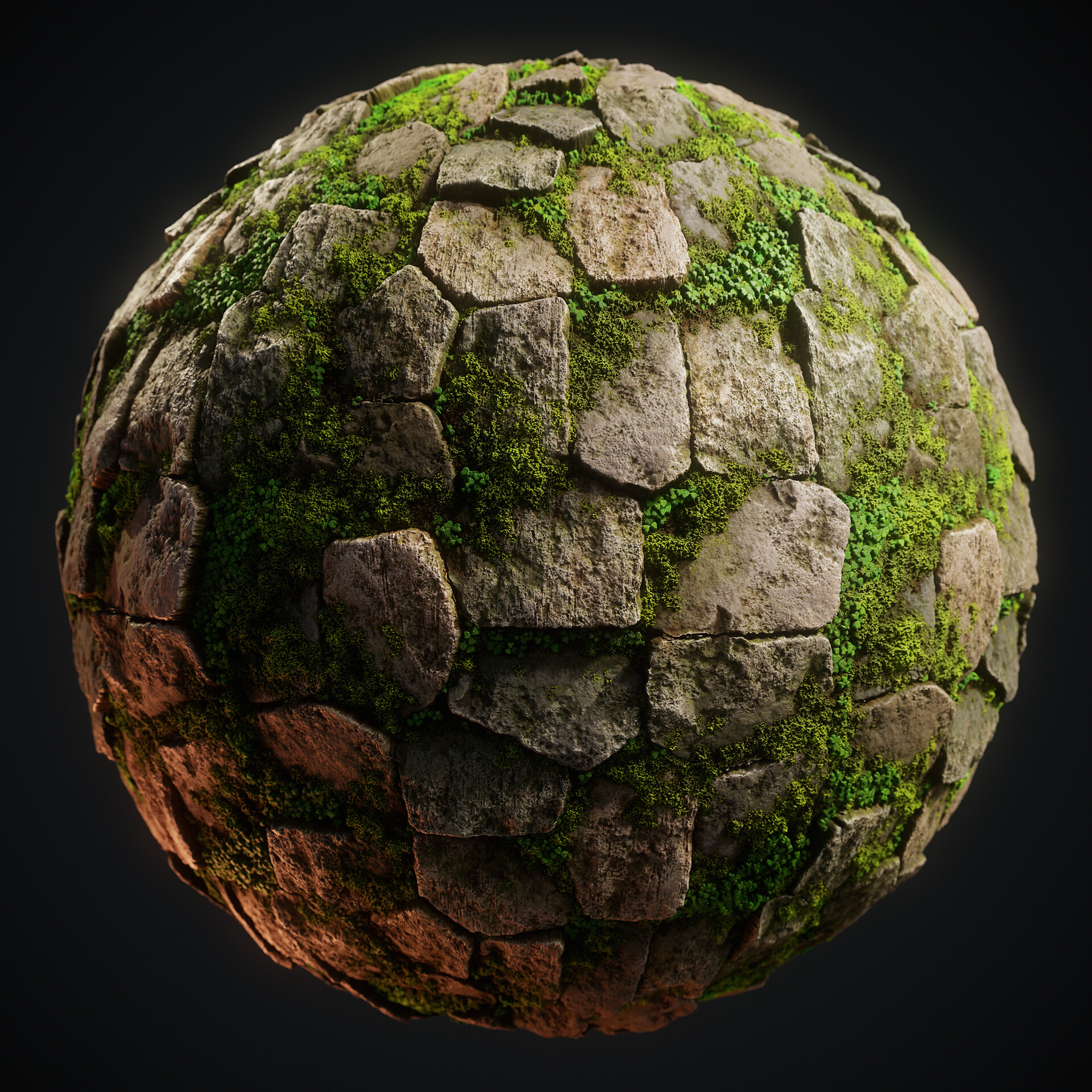 ArtStation - Stones in the moss Material