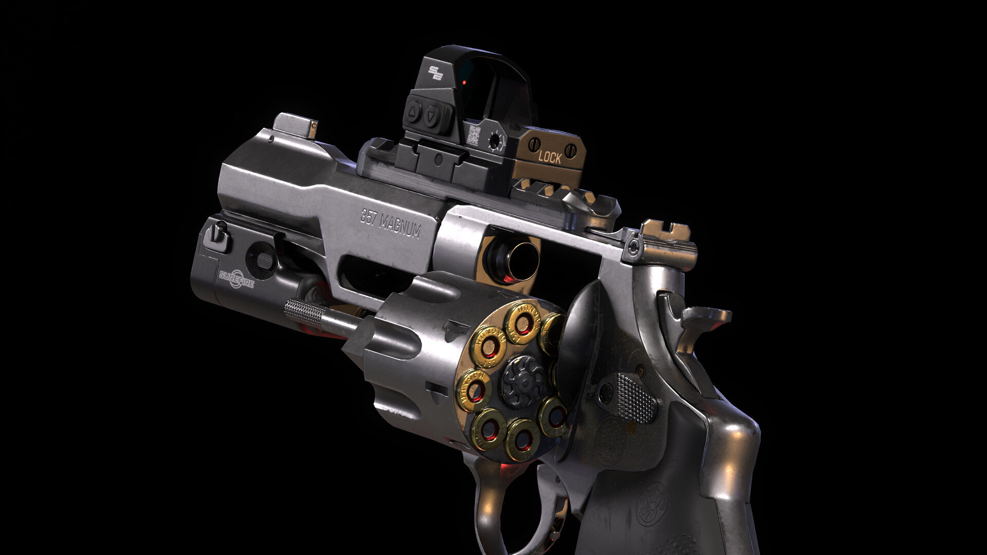 ArtStation - Revolver for First Person Videogames (with Accesories)